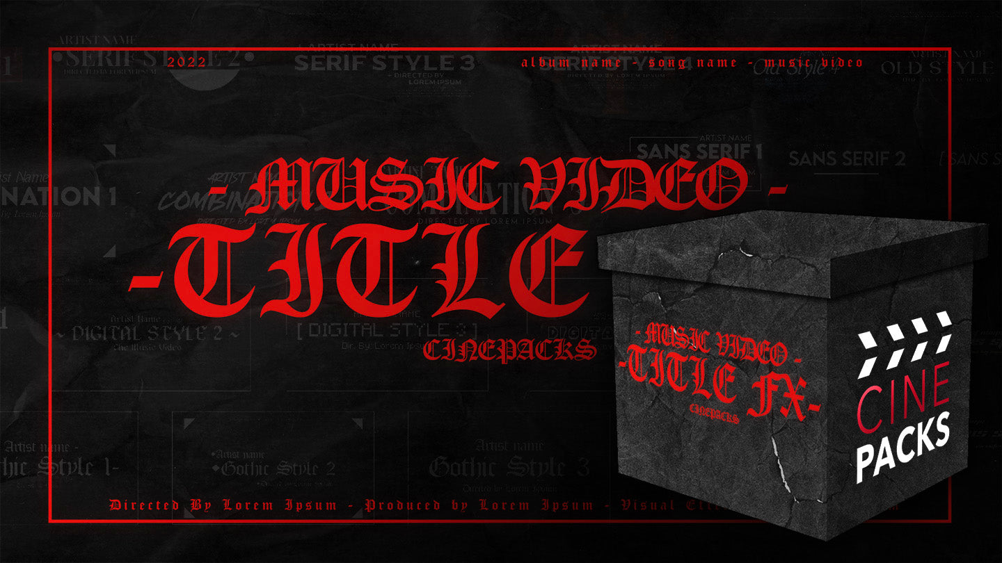 Music Video Title FX - CinePacks